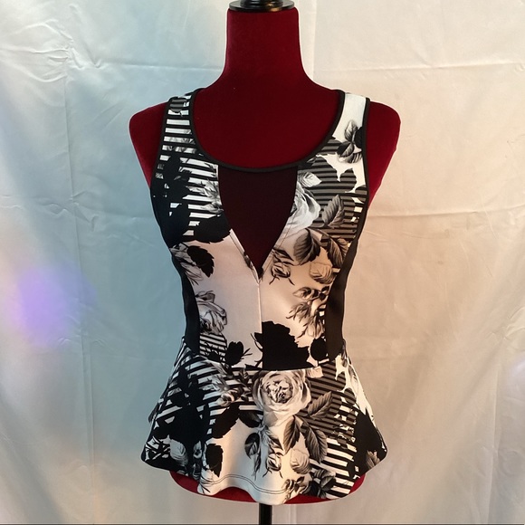 2B Bebe | Tops | 2b Bebe Peplum Top | Poshmark